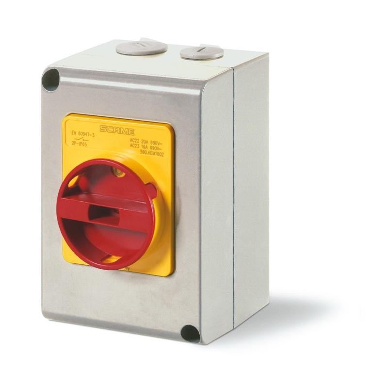 Spínač ISOLATOR 0-1 40A 3P IP65 plast 105x150 EM nad omietku 590.EM4013 ...